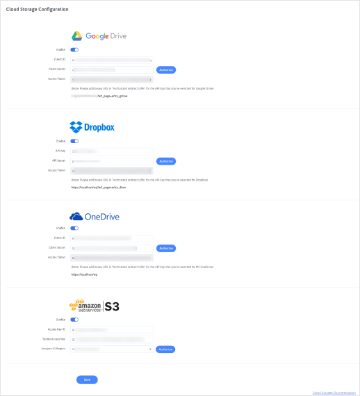 Cloud Storage Integration with ARForms - PluginsPress.com