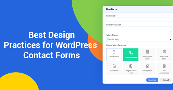 Best Design Practices for WordPress Contact Forms