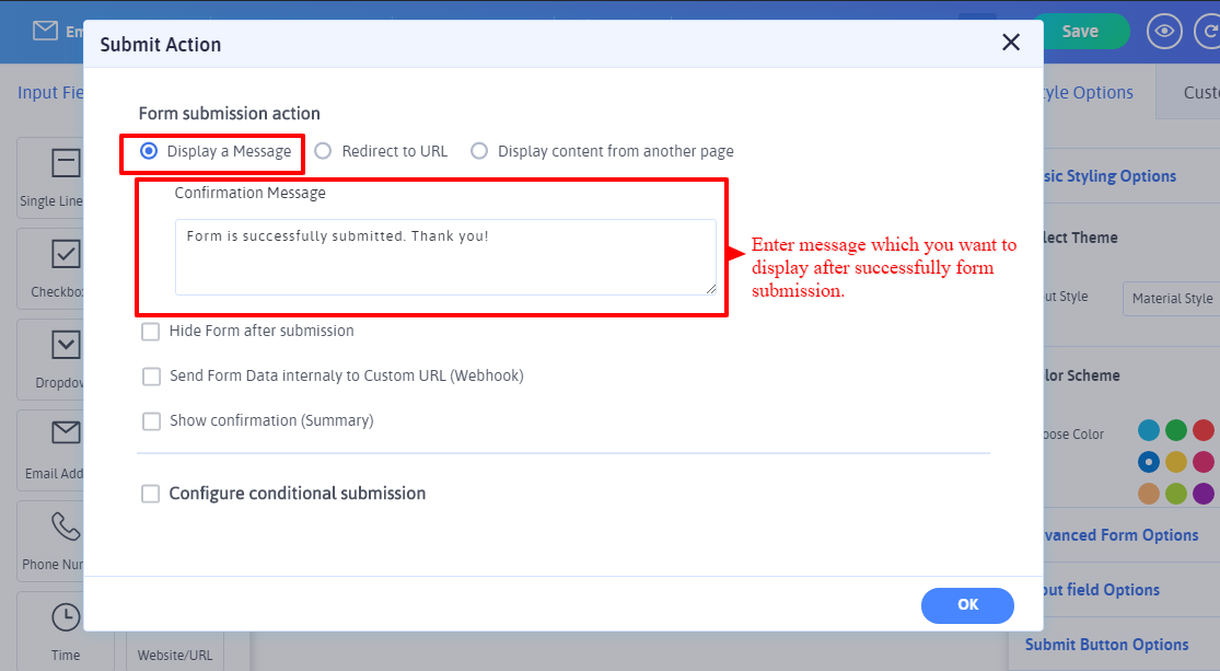 Form Submit Action Best WordPress Form Builder Plugin ARForms Form Submit Action Best WordPress Form Builder Plugin ARForms